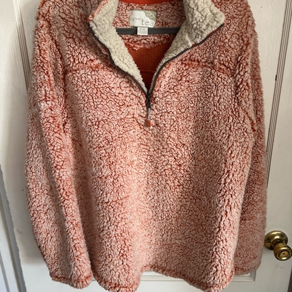 GreenTea | Tops | Green Tea Sherpa Half Zip Womens Size Xl | Poshmark